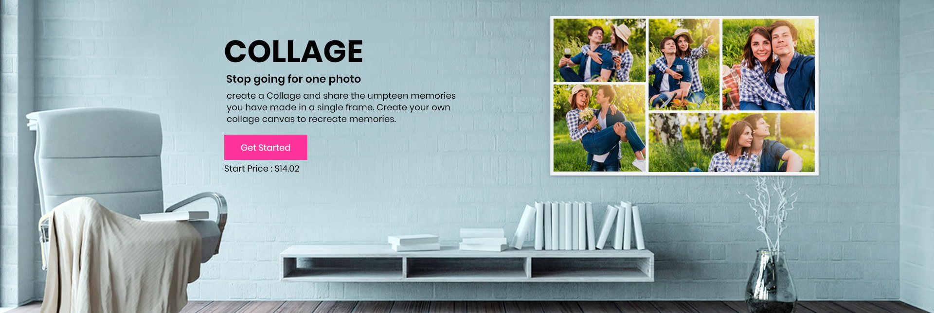 Premium Quality Canvas Photo Collage | Save 50% Today